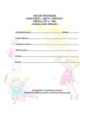 ,,Micul toniza,, | PDF