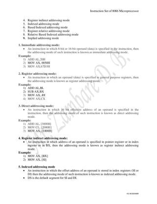 Microprocessor Unit 3 Notes for diploma students | PDF