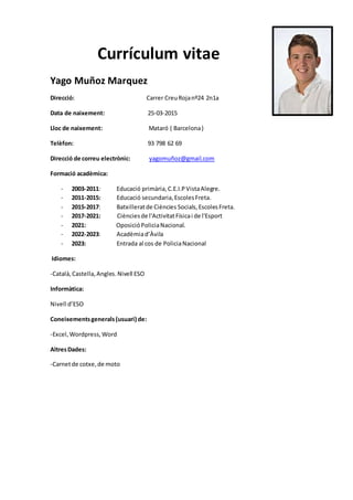 Mi curriculum vitae yago | PDF