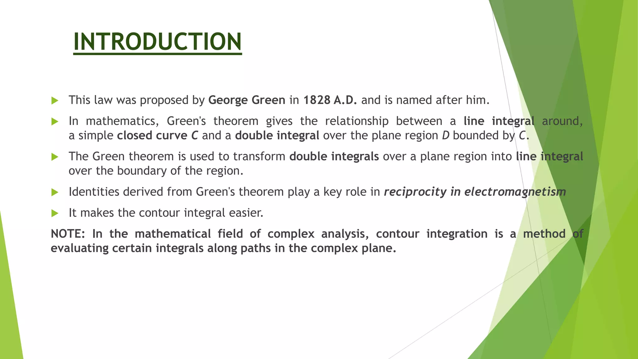 Green Theorem | PPTX