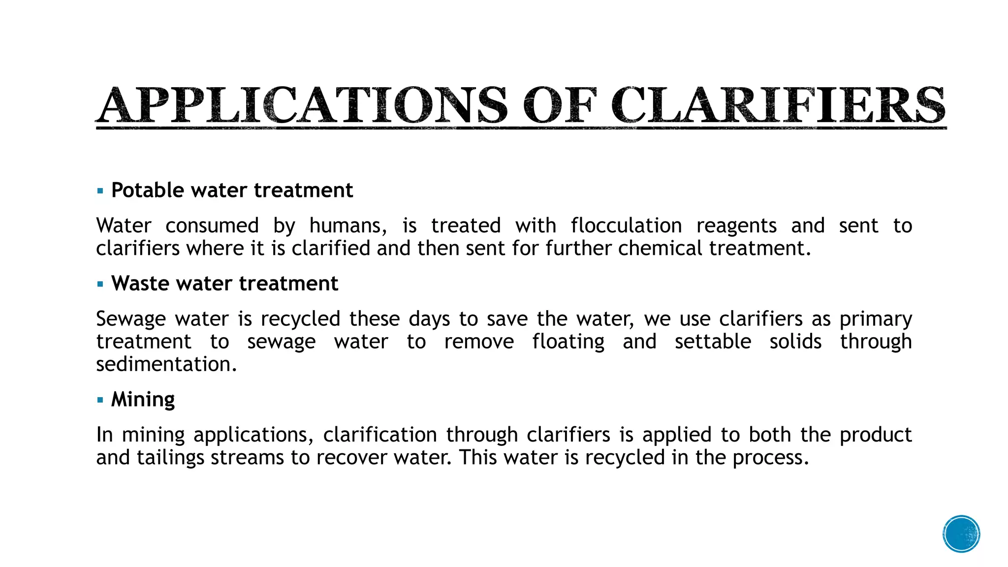 Thickner and clarifiers | PPTX
