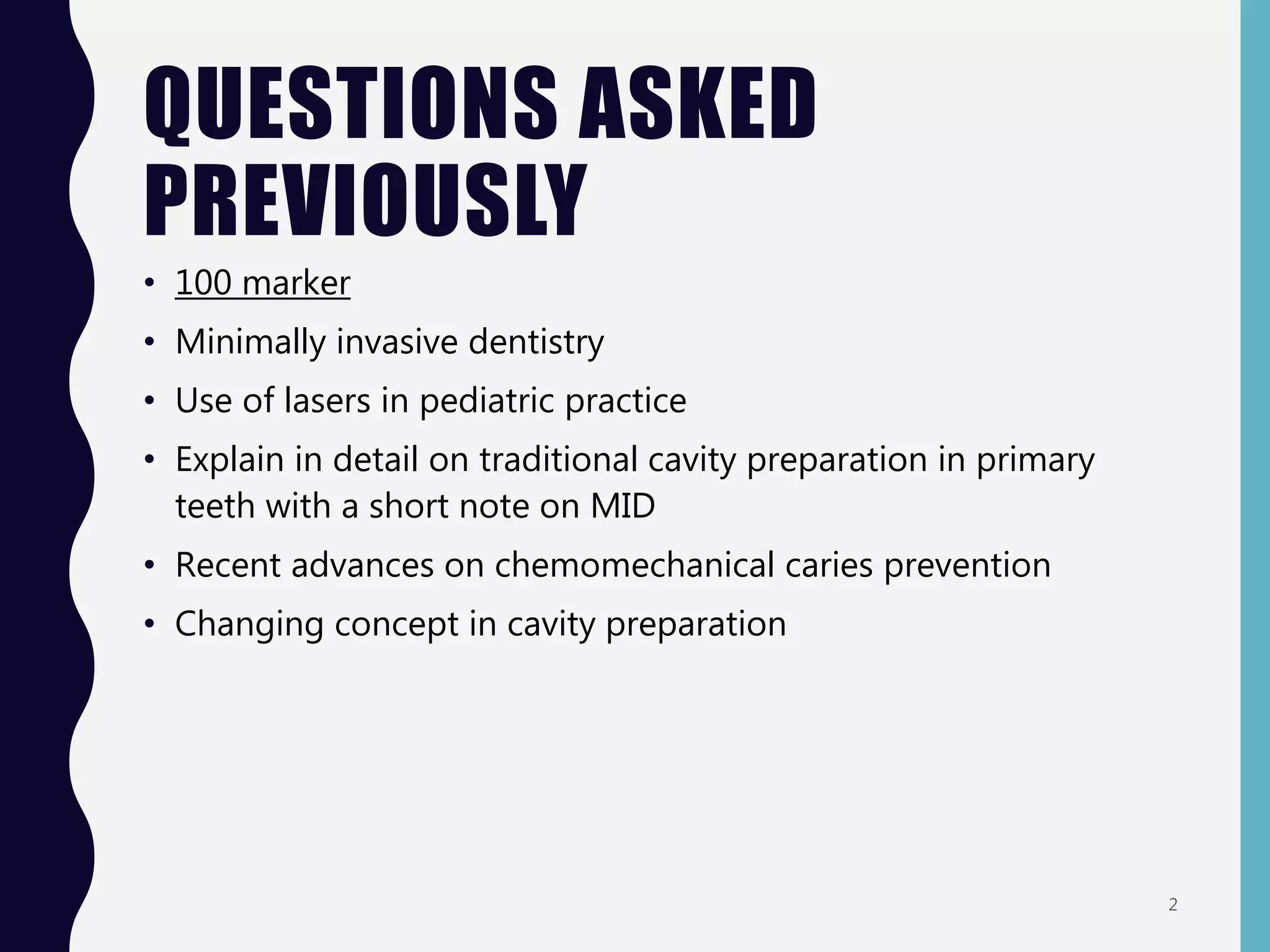 Minimally invasive dentistry | PPTX