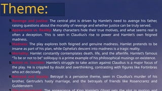 "Hamlet" is Shakespeare's tragic play... | PPTX