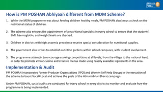 Mid-day Meal Scheme changed to PM Poshan Abhiyaan | PPTX
