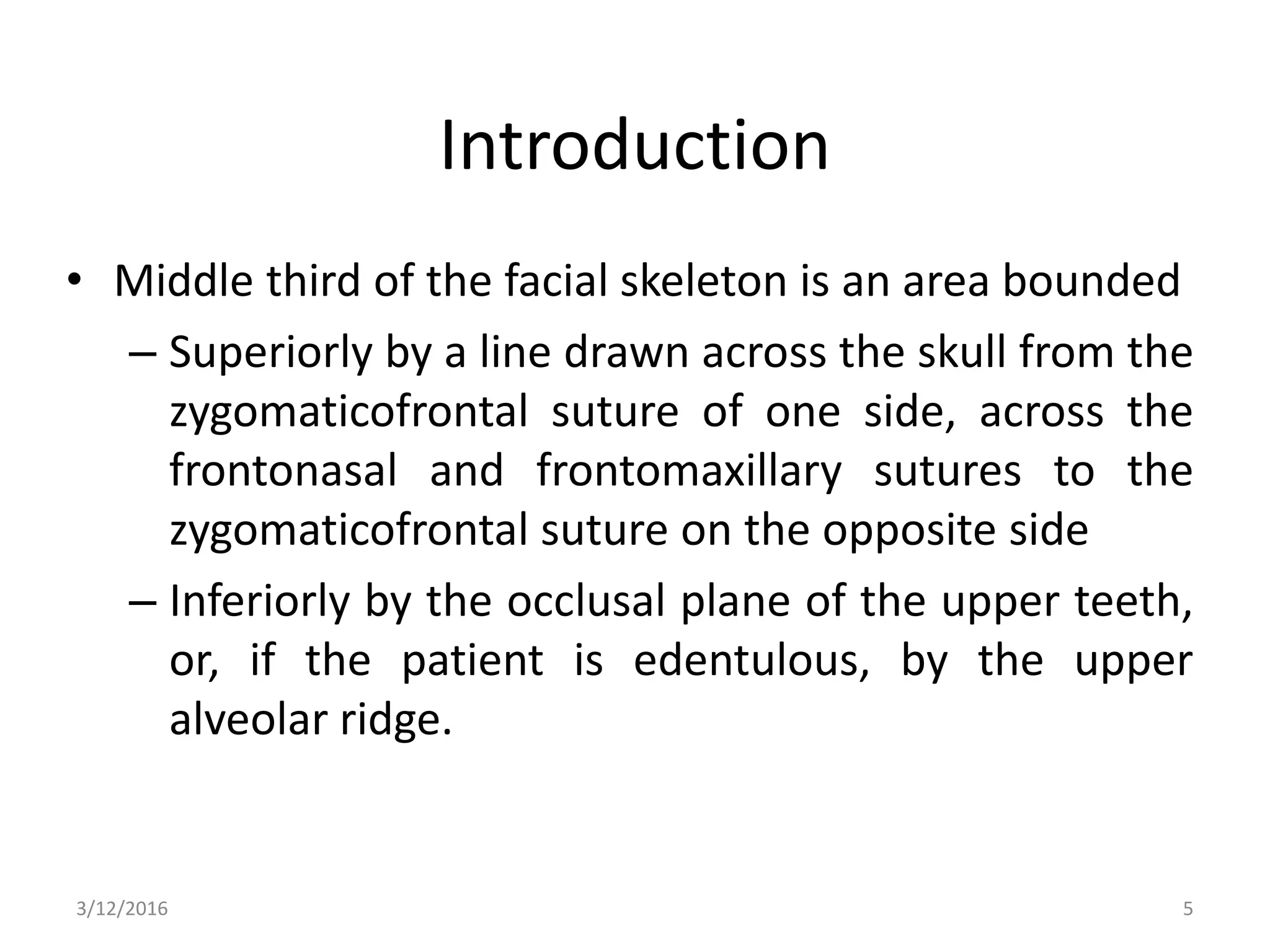 Mid facial fractures and their management | PPTX