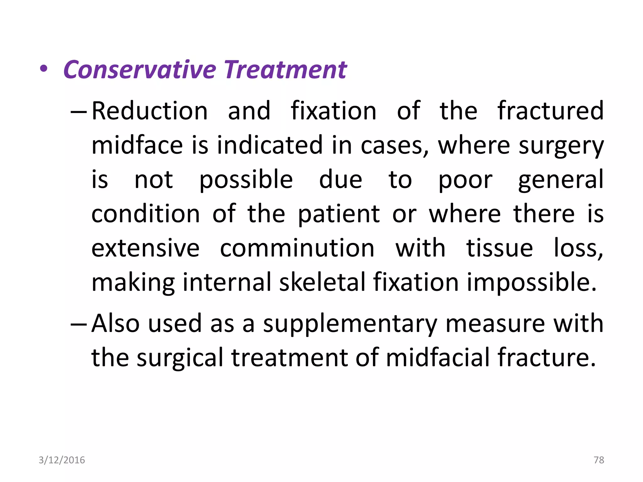 Mid facial fractures and their management | PPTX