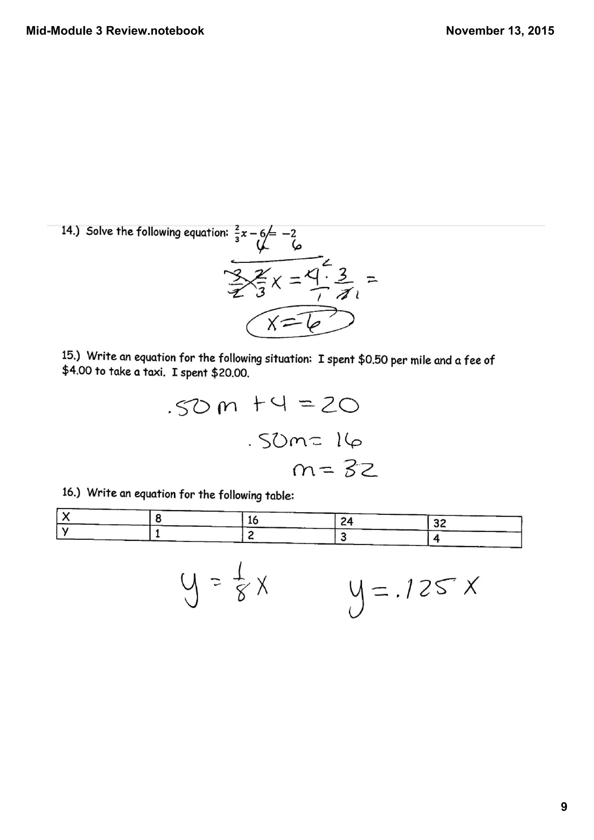 Mid module 3 review | PDF