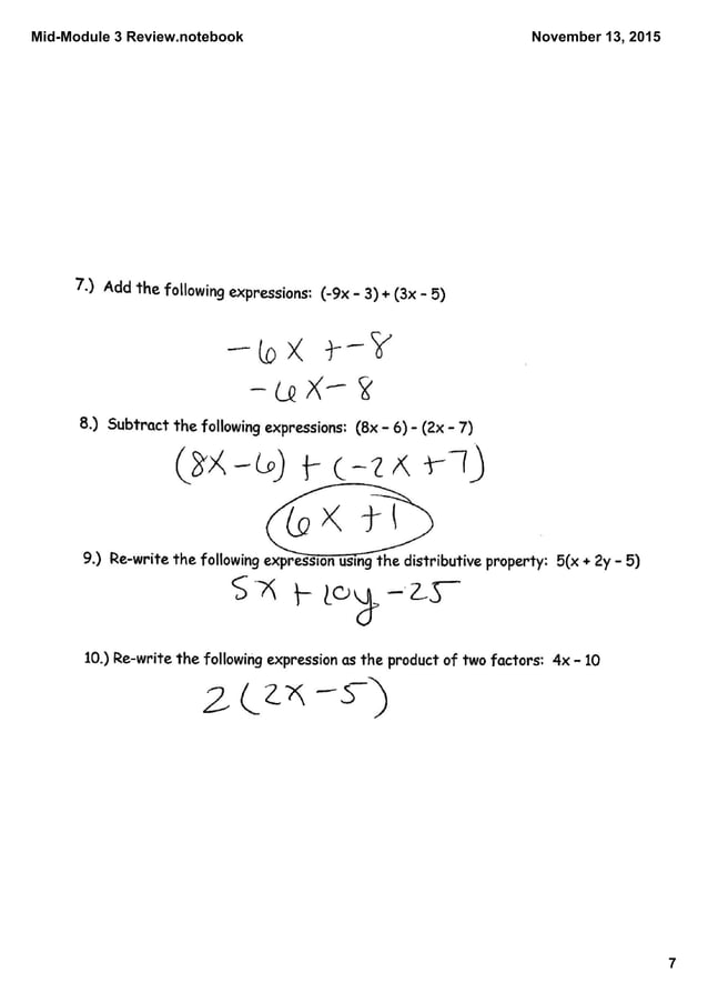 Mid module 3 review | PDF