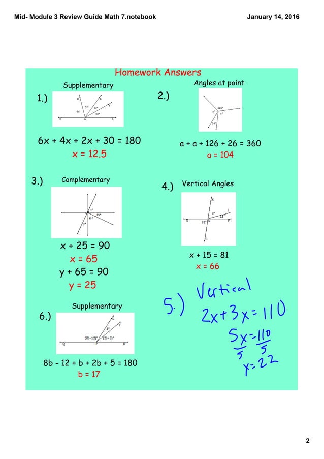 Mid module 3 review guide math 7 | PDF