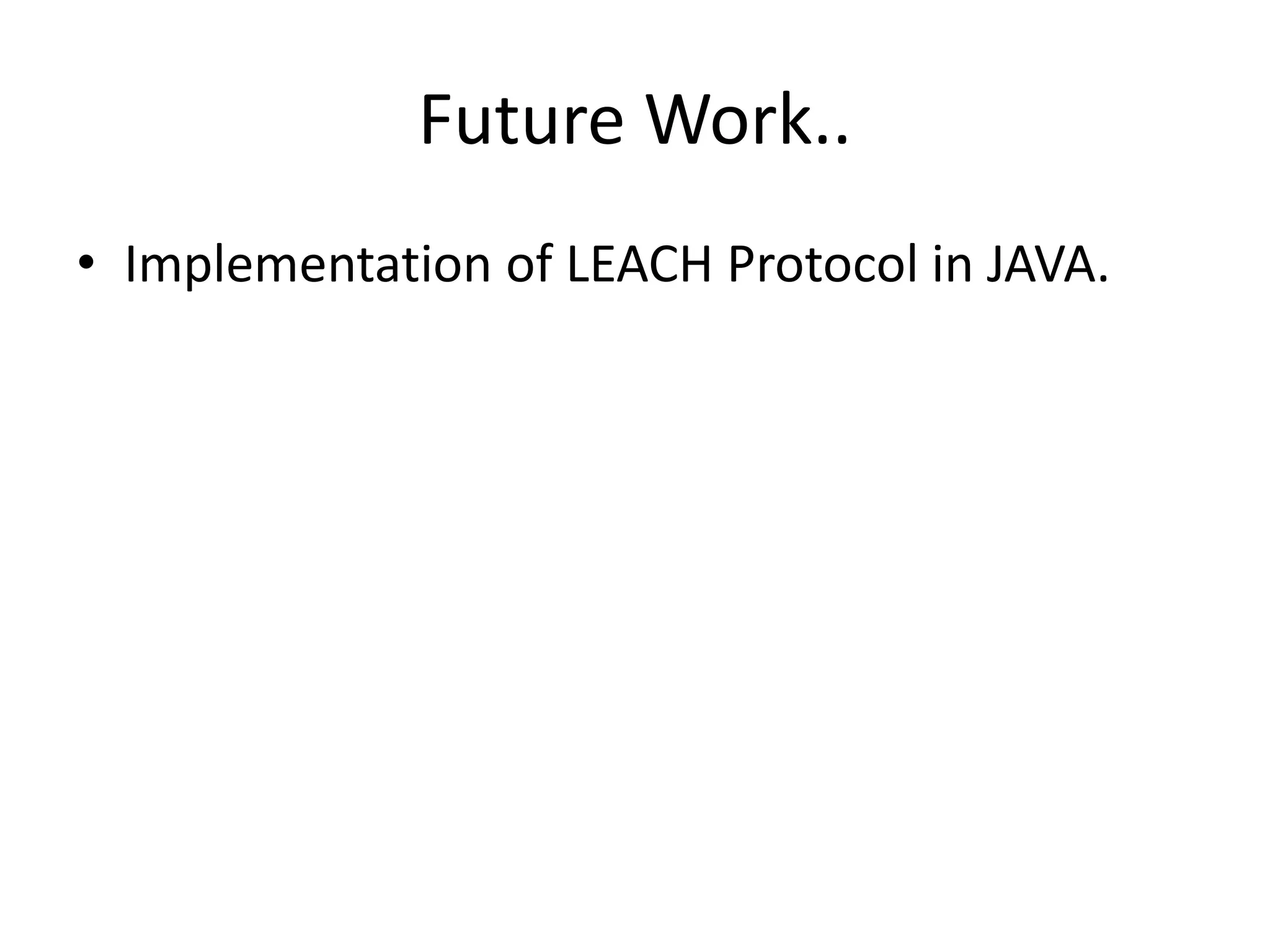 LEACH Protocol | PPTX