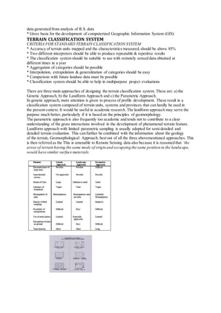 Terrain Evaluation with Landuse Planning | DOCX