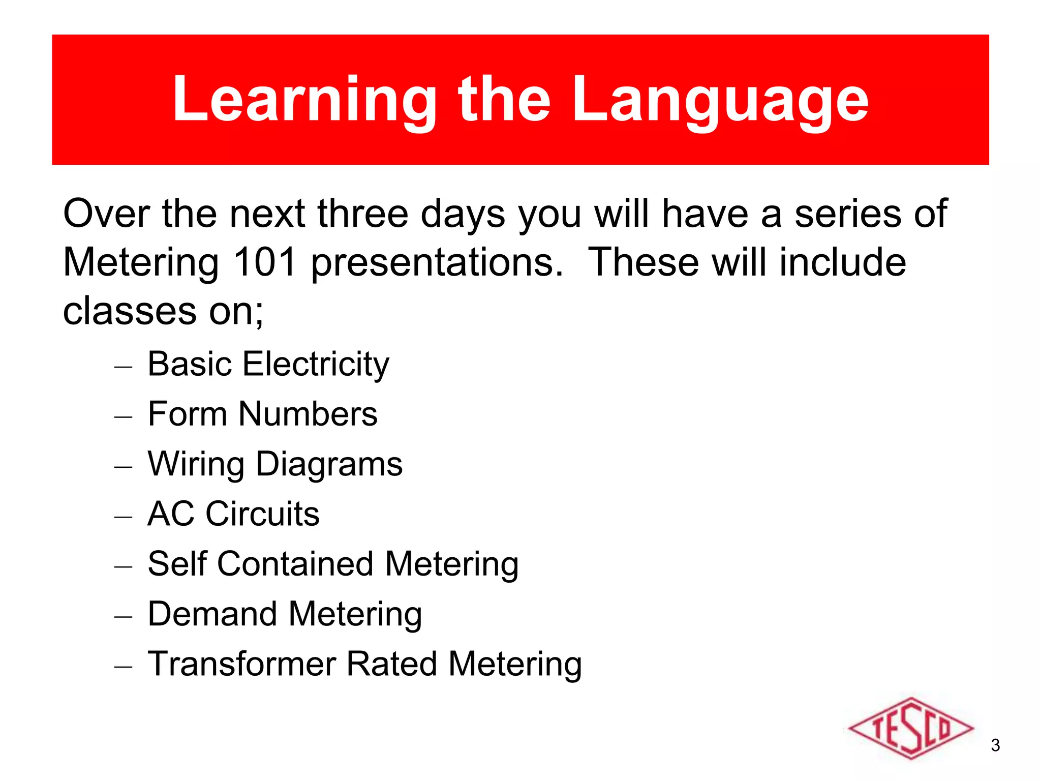 Learning the Language (Meter Testing 101) | PPTX