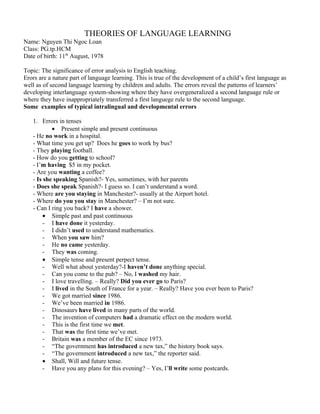 Mid Term Mr Tien Nguyen Thi Ngoc Loan | PDF