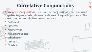 Conjunctions grammar english slide .pptx