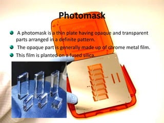 Designing a low cost UV-Exposure System for Optical Microlithography | PPT