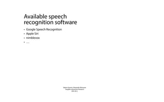 Tangible interaction mid-term presentation | PDF | Computing | Technology & Computing