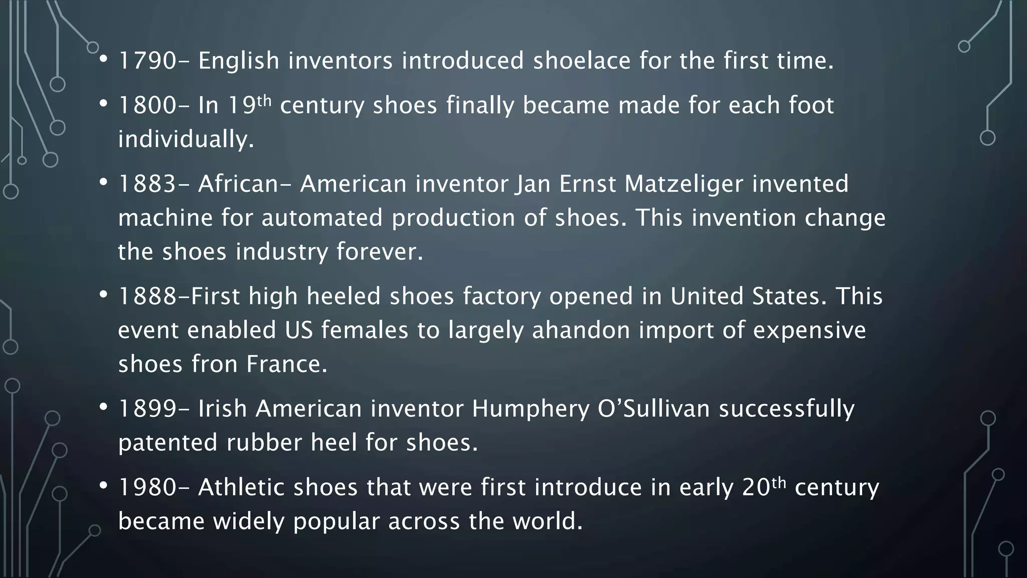 Presentation regarding History of Footwear | PPTX