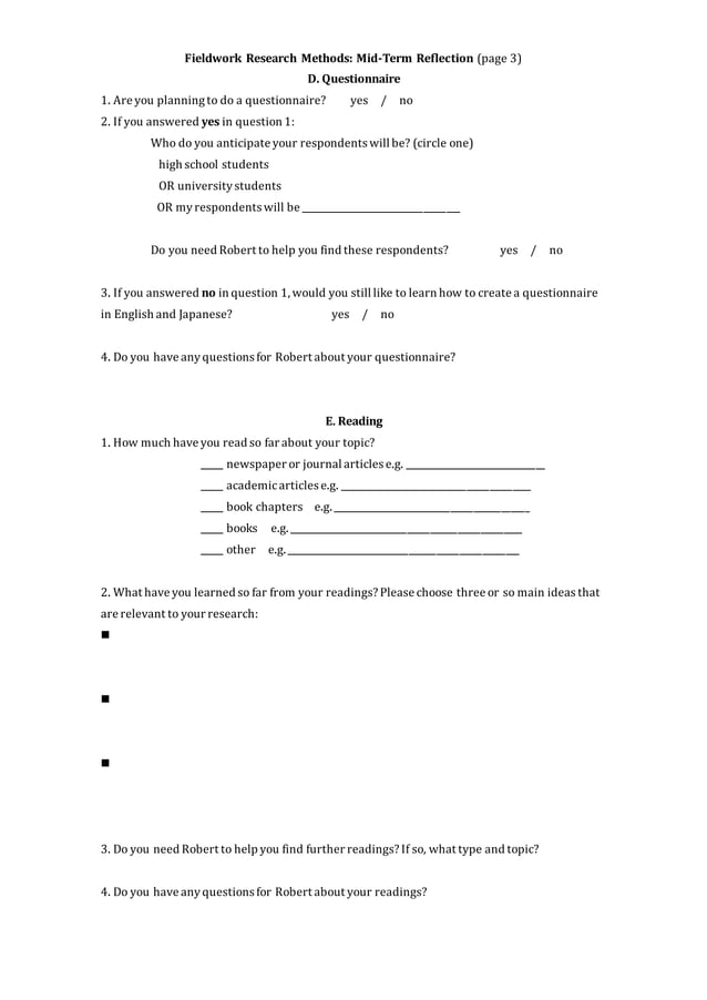 Mid-term Reflection (Word document) | DOCX | Educational Assessment ...