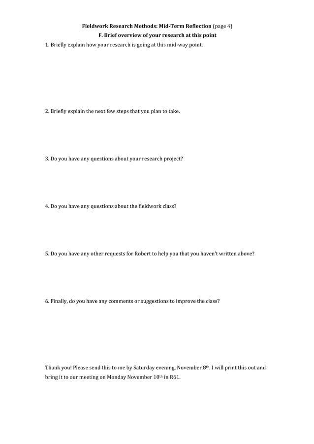 Mid-term Reflection (pdf) | PDF | Educational Assessment | Education