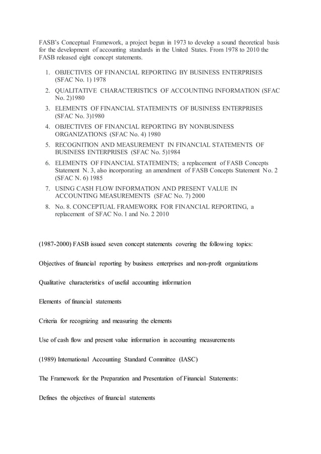 CHAPTER 1: IAS, IAS STANDARD, IAS ADAPTION, CONCEPTUAL FRAMEWORK AND ...