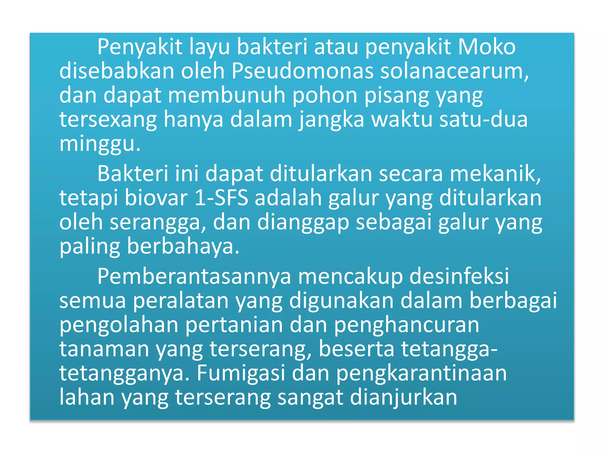 Penyakit Pasca Panen Pisang | PPTX