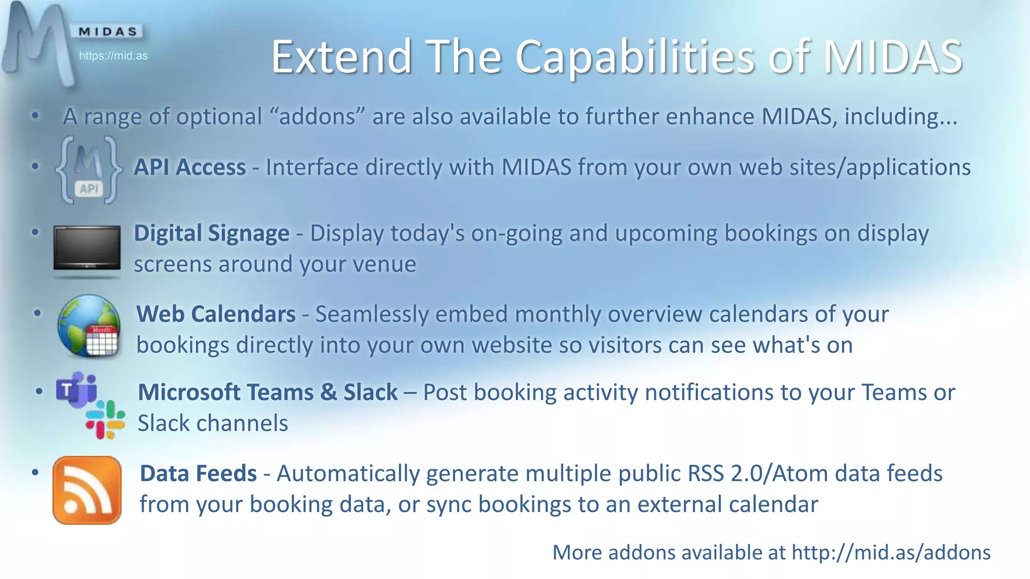 Overview of MIDAS Room Booking Software | PPT