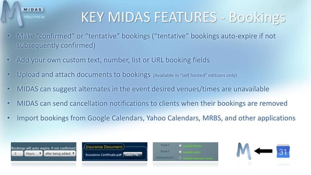 Overview of MIDAS Room Booking Software | PPT