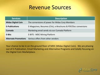 Midascorp presentation | PPTX | Business Accounting & Finance | Business