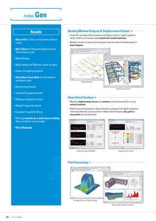 Midas Gen catalog | PDF
