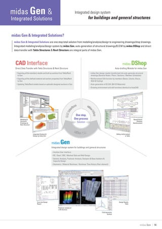 Midas Gen catalog | PDF