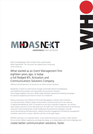 Midas next brochure | PDF