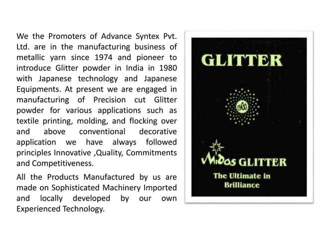 Midas presentation | PPTX | Manufacturing Industry | Industries