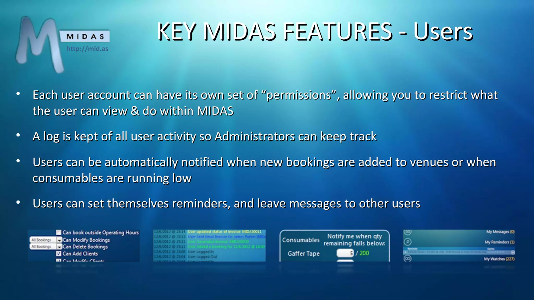 MIDAS - Web Based Room Scheduling Software | PPT