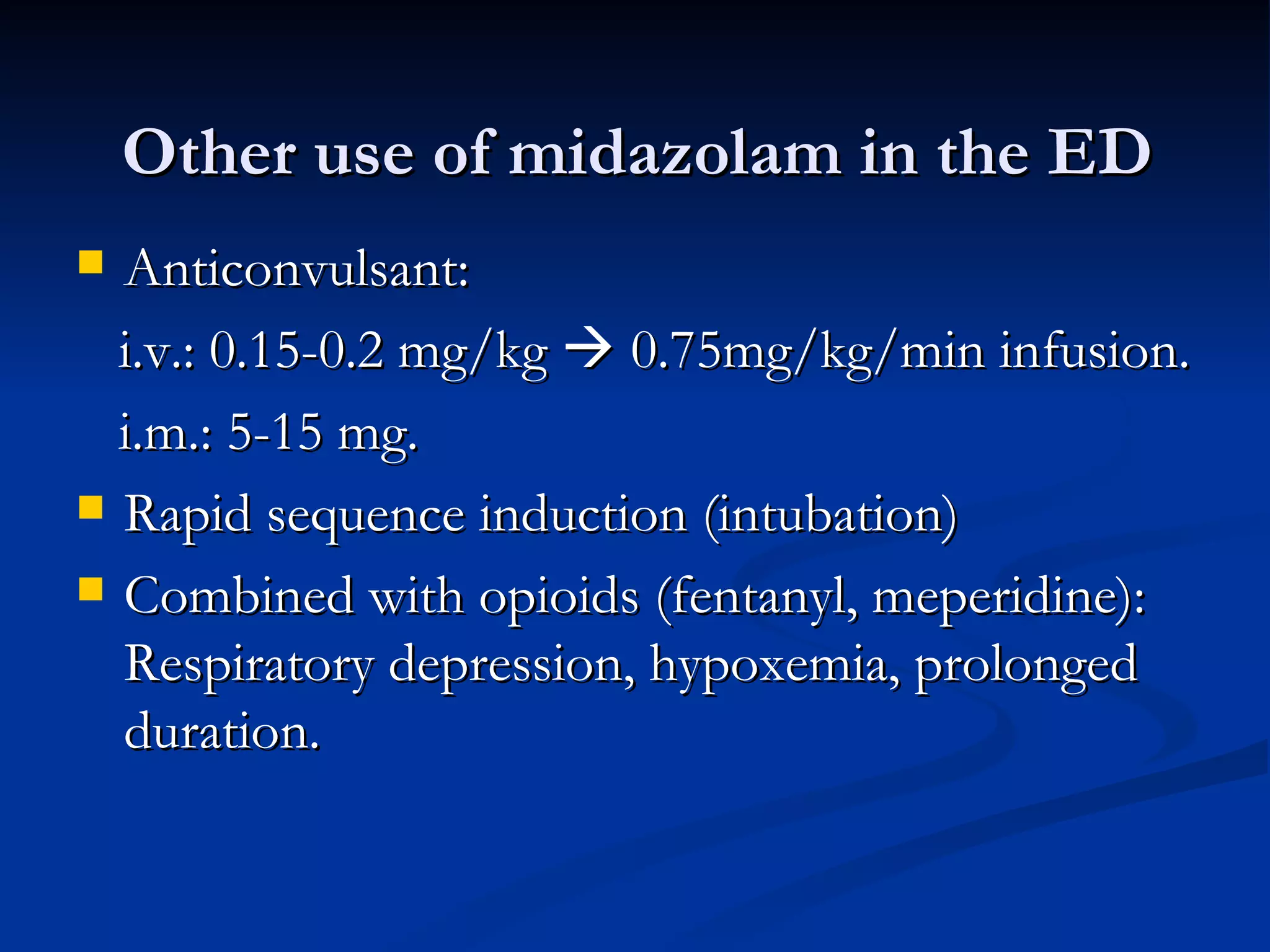 Midazolam in er 1 | PPS