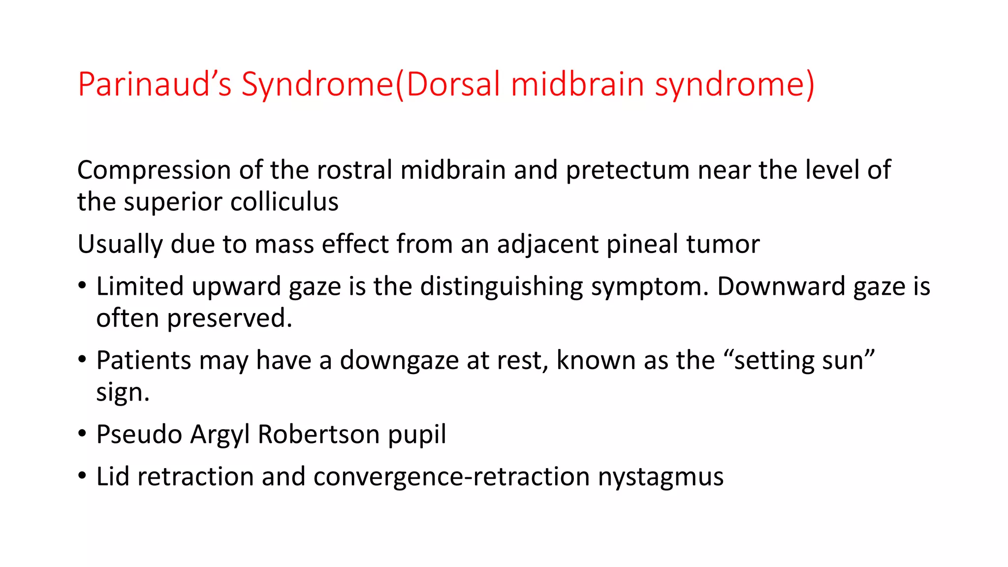 Mid brain anatomy and vascular syndromes | PPTX