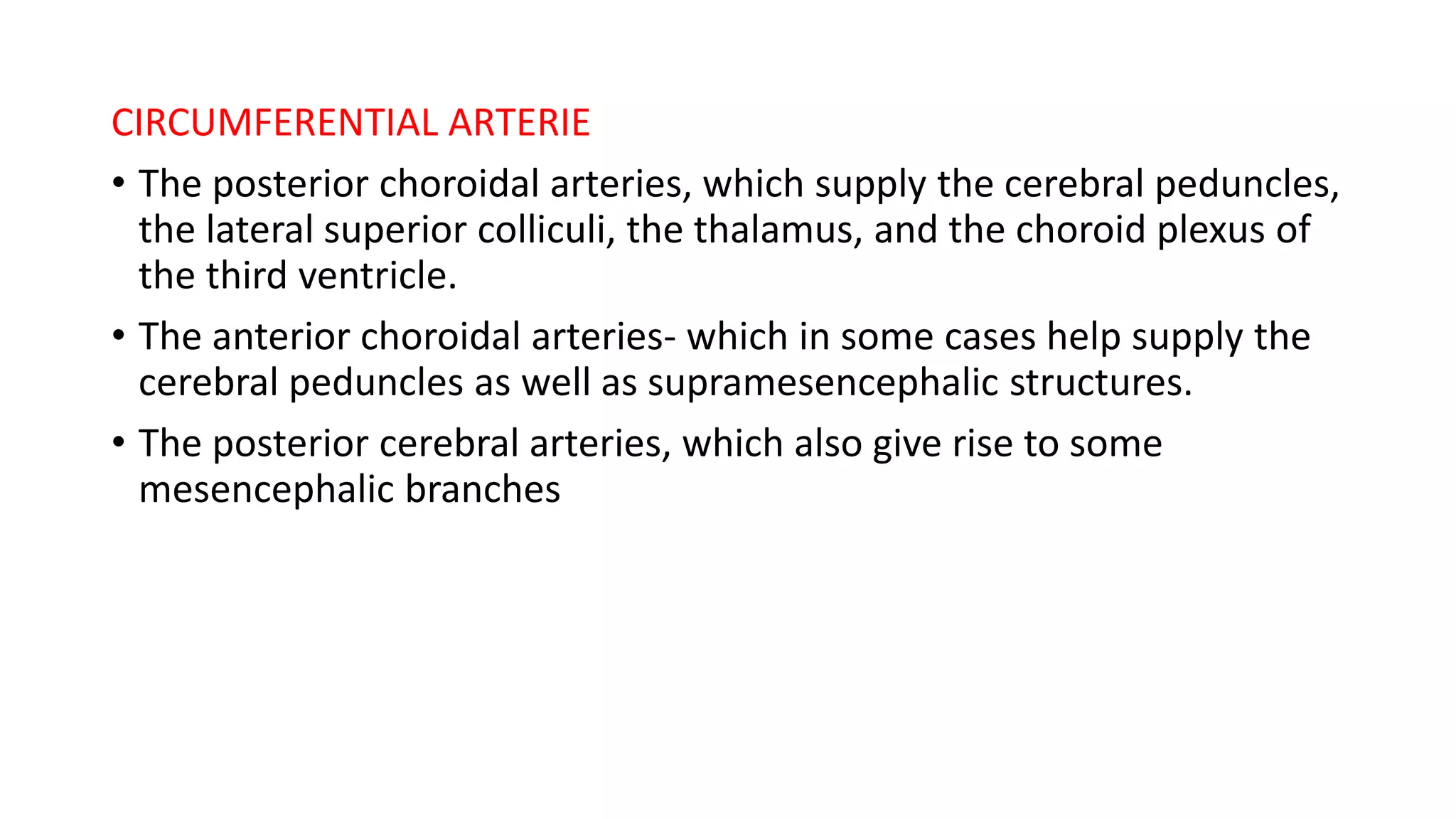 Mid brain anatomy and vascular syndromes | PPTX