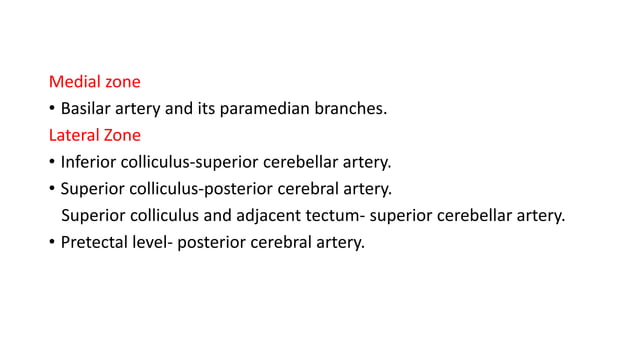 Mid brain anatomy and vascular syndromes | PPTX | Brain and Nervous ...