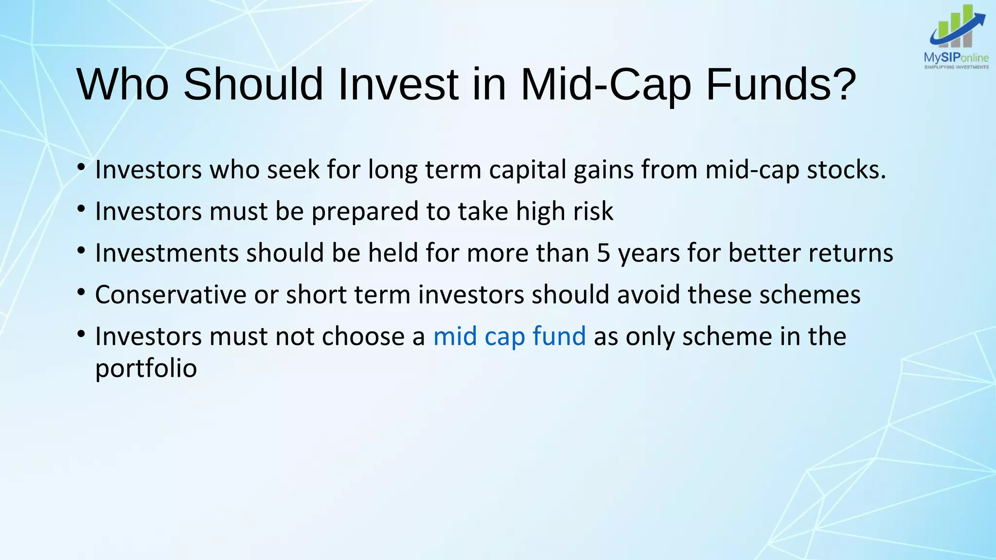 Mid Cap Funds - All You Need To Know | PPT