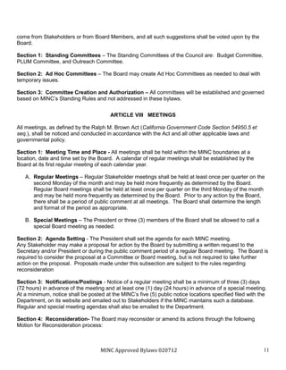 Mid City NC Bylaws | PDF