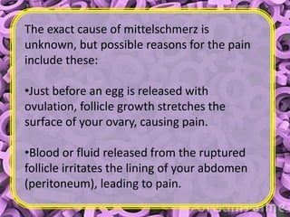 Mid cycle pain | PPTX