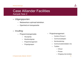 Congres: Ketenregie in Facility Management - Workshop Alliander ...