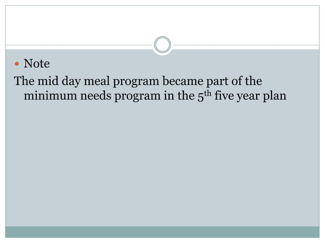 Mid day meal program | PPTX