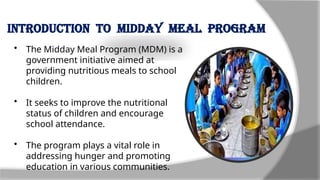 Midday Meal scheme and Revised mid-day meal scheme priyanshu .pptx