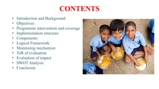 monitoring and evaluation of Mid day meal scheme | PPTX