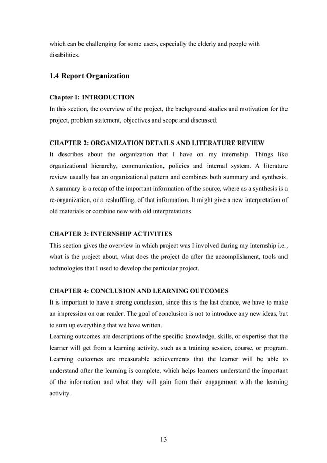 internship project report | PDF