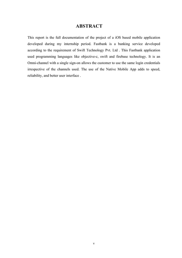 internship project report | PDF