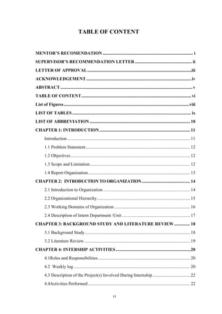 internship project report | PDF