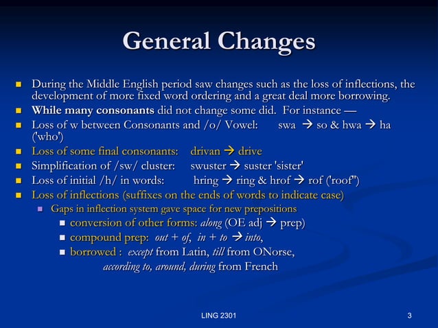 The Middel English | PPT