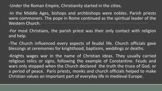 MIDDLE AGES AND FEUDALISM AND MEDIEVAL PERIOD | PPT