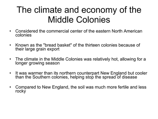 The Middle Colonies | PPT